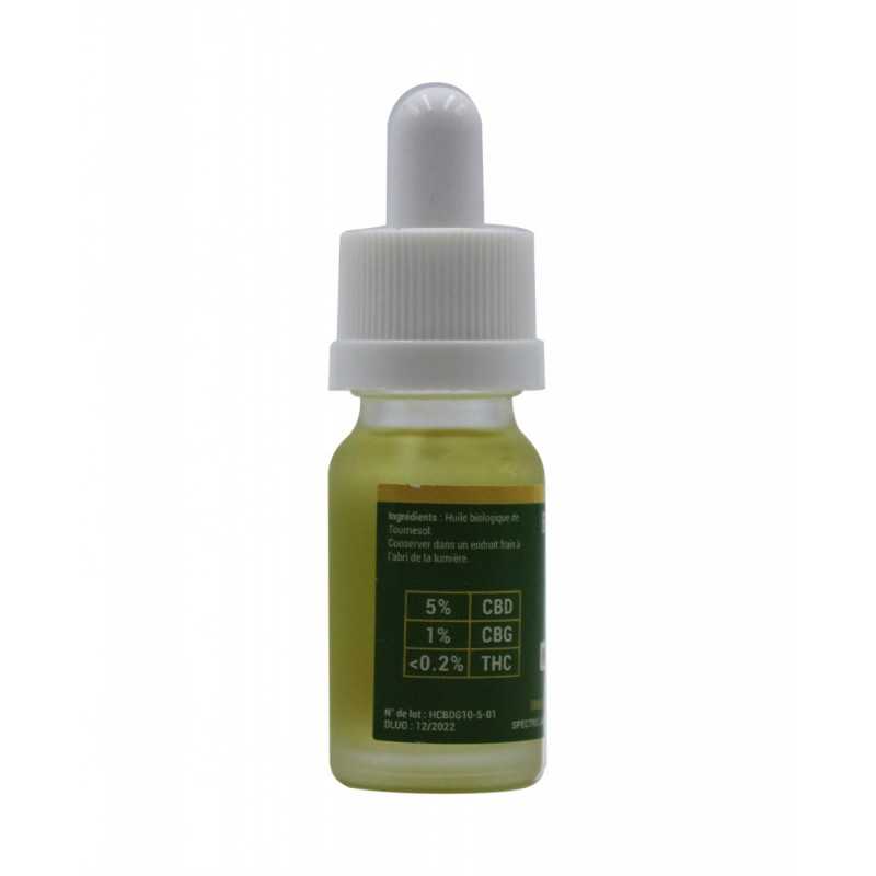 Organic CBD MCT Oil 5% + 1% CBG GOLD
